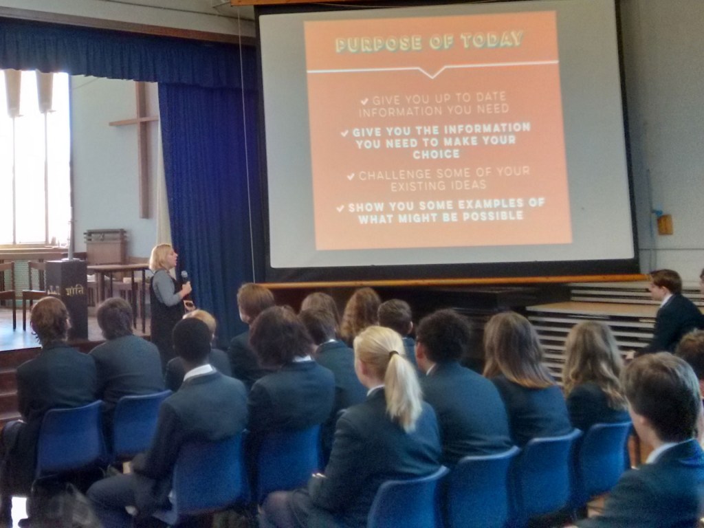 Apprenticeship assembly – St Mark's School Bath